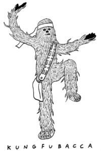 Weekend pop art: Drewbacca, pun-laden illustrations of Chewbacca ...